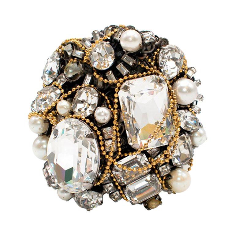 Erickson Beamon White Jewel Cuff Bracelet at 1stDibs | erickson beamon ...