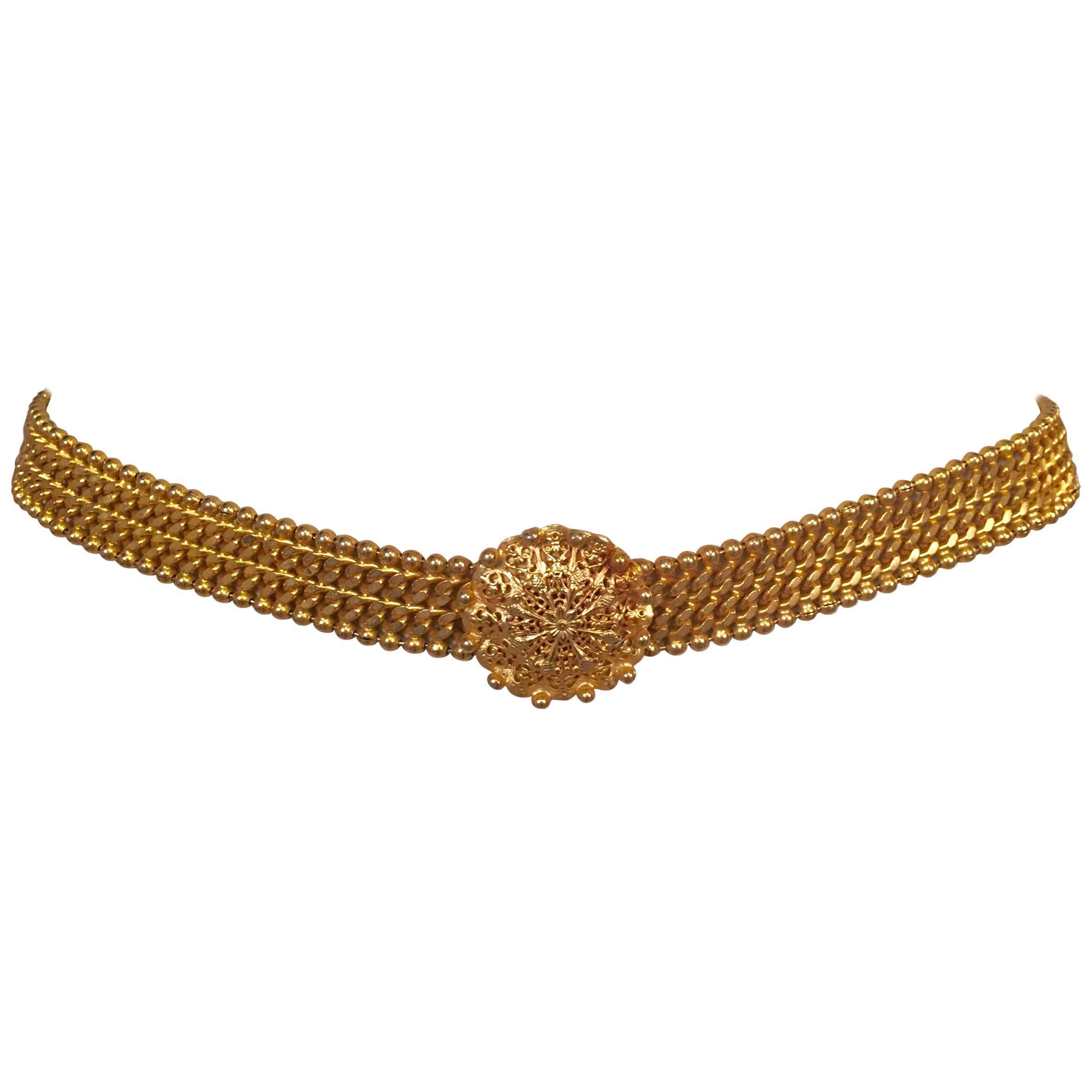 Chanel Haute Couture Collection Classic Golden Chain Belt at 1stDibs ...