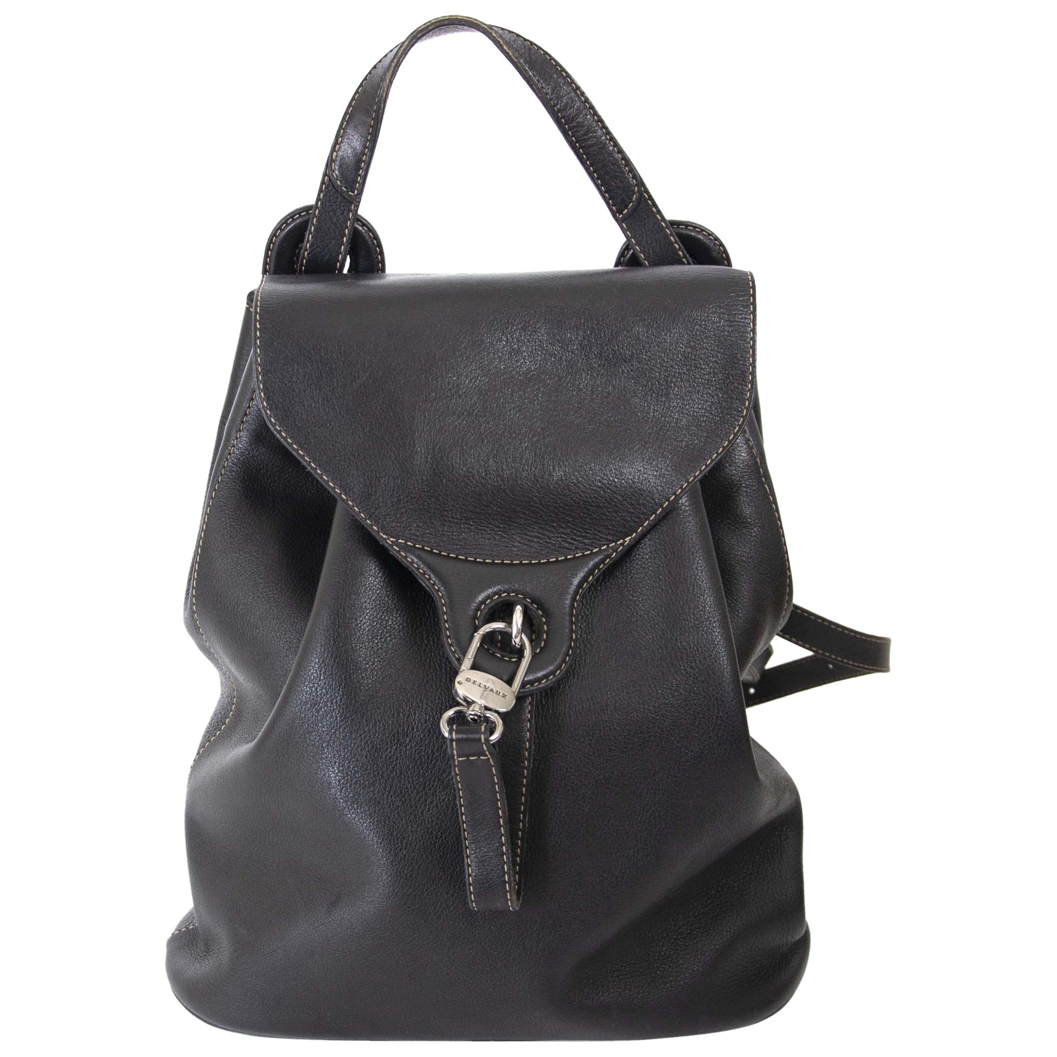 Delvaux Black Rose PM Backpack at 1stDibs