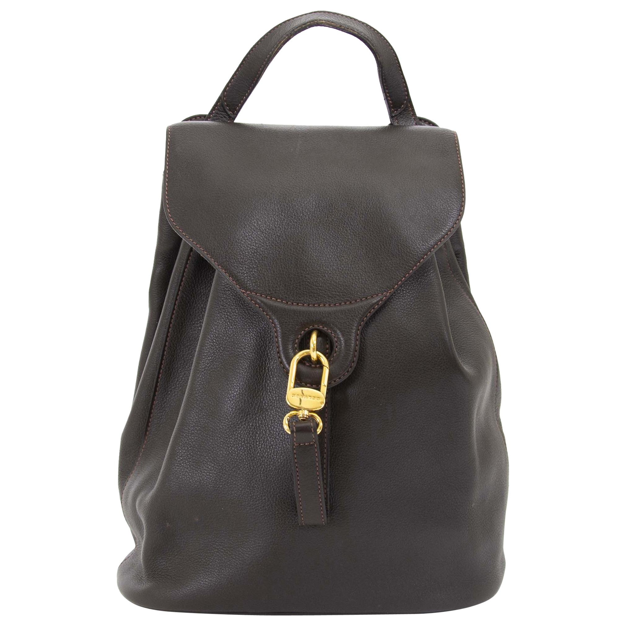 Delvaux Brown Rose PM Backpack at 1stDibs