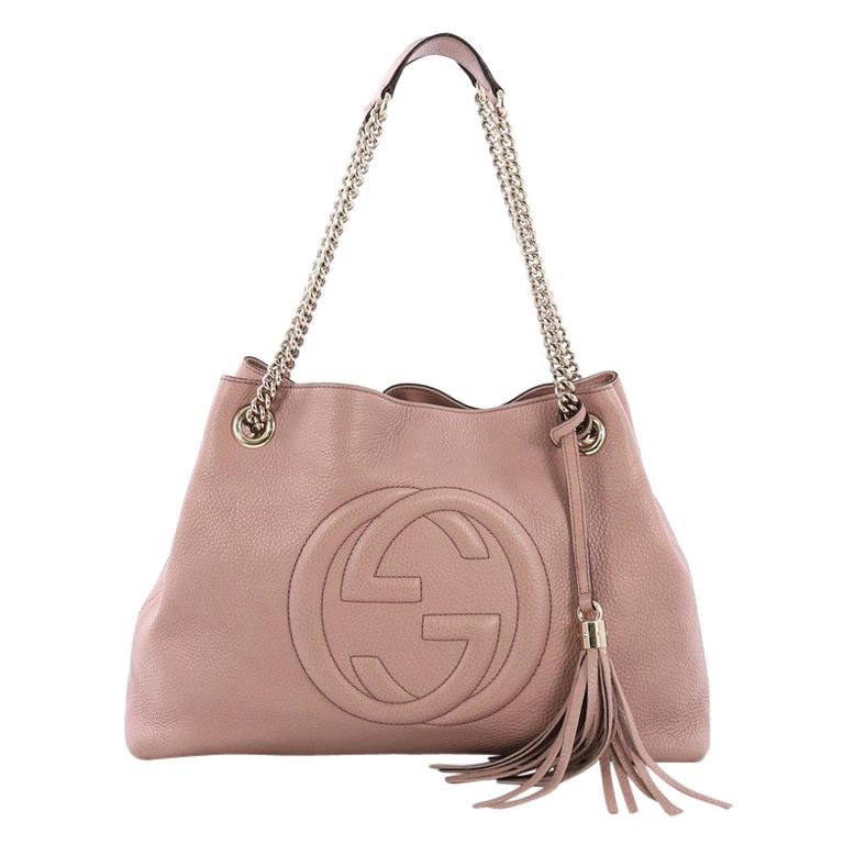 Gucci Soho Chain Strap Shoulder Bag Leather Medium at 1stDibs