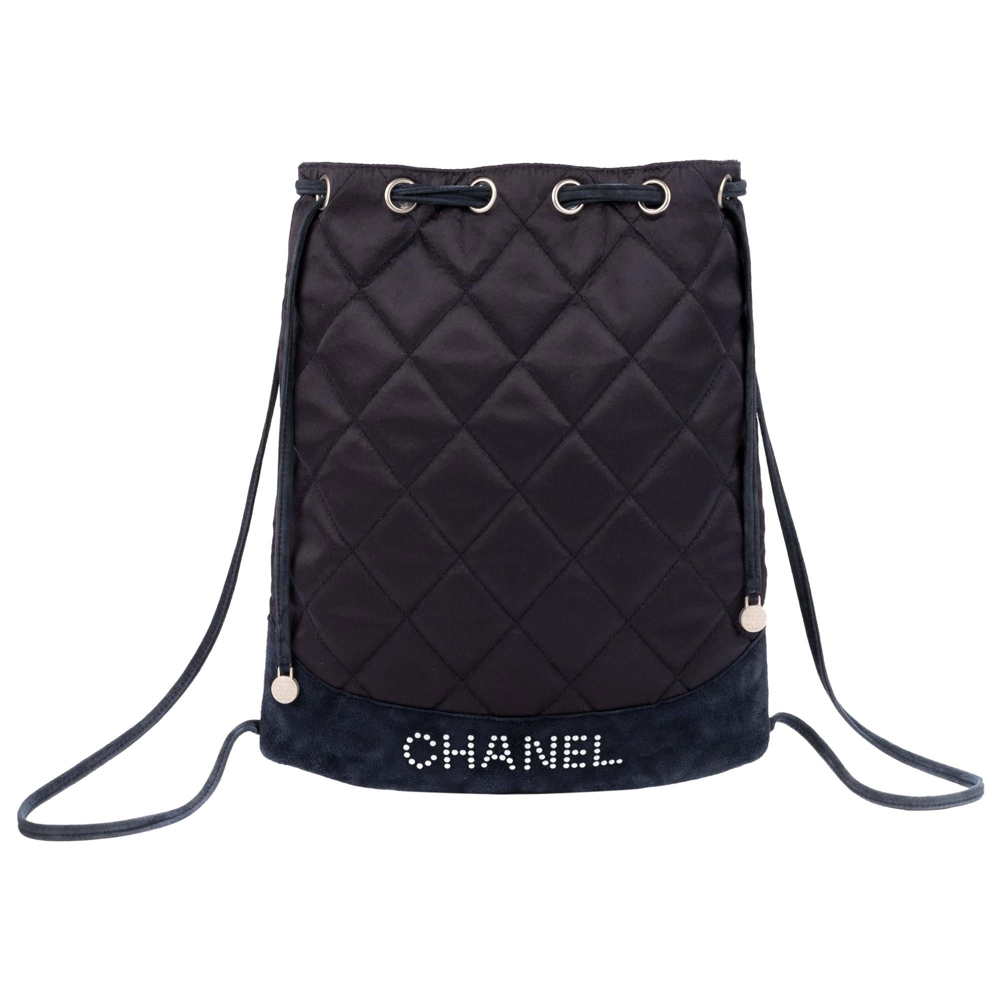 Chanel Satin Backpack at 1stDibs