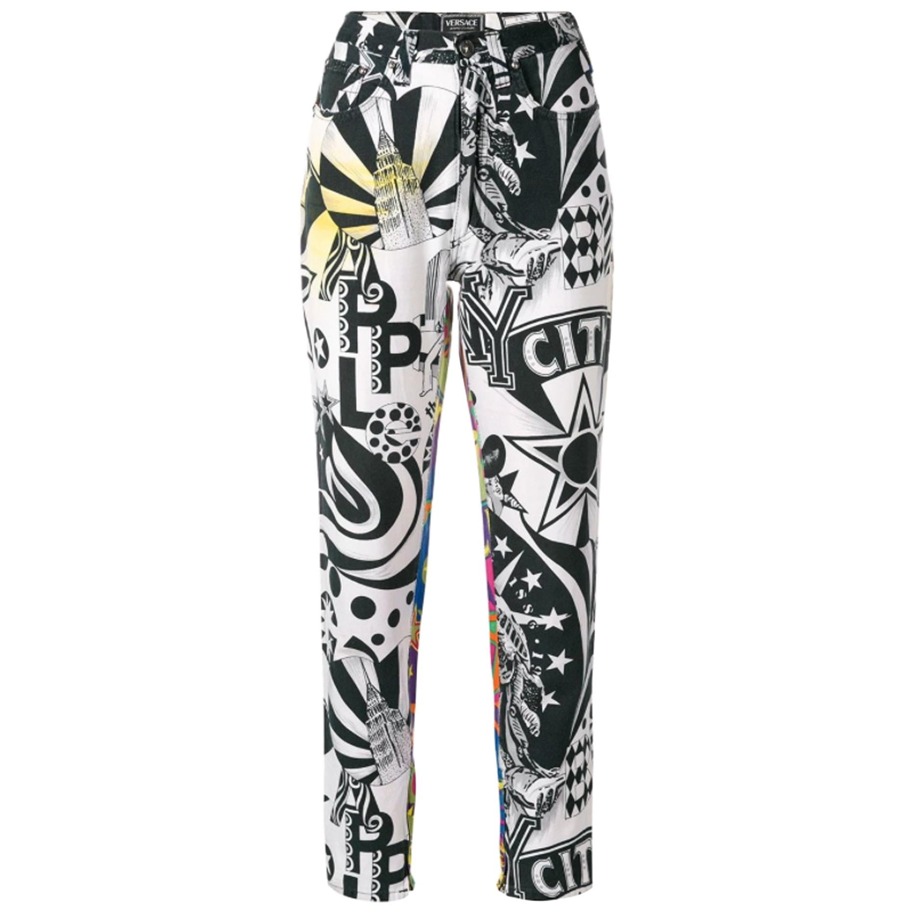 Versace 1980s Couture New York Jean For Sale at 1stDibs | 80s style ...