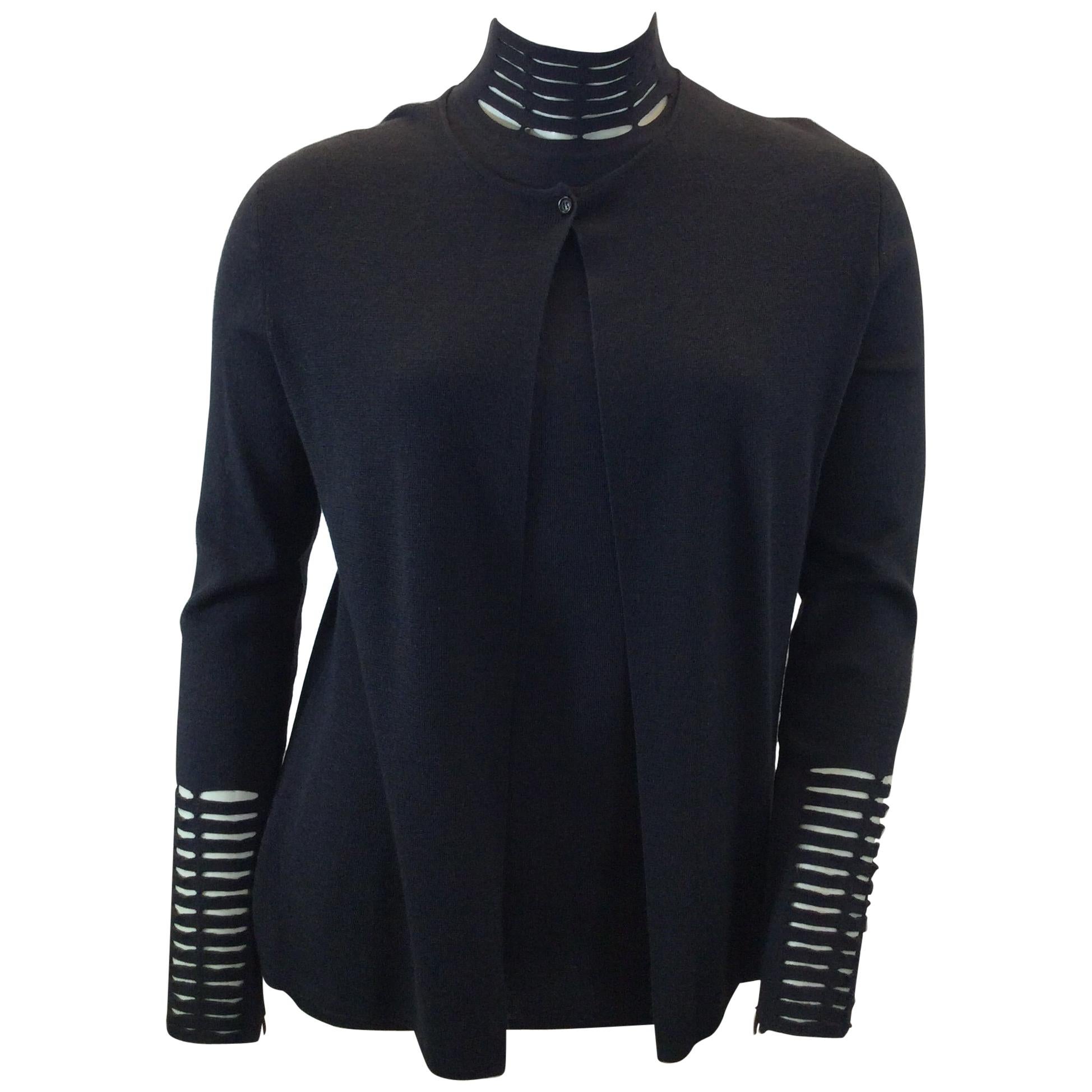 Akris Two Piece Black Cashmere Sweater Set NWT For Sale at 1stDibs