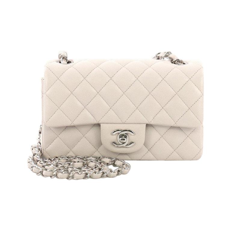 Chanel Classic Single Flap Bag Quilted Caviar Mini at 1stDibs