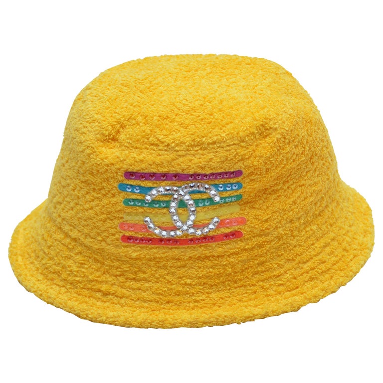Chanel x Pharrell Capsule Collection Bucket Hat Yellow L NEW at 1stDibs ...