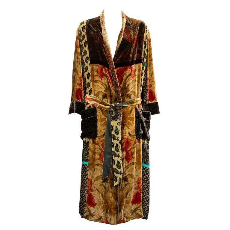 Pierre - Louis Mascia Fancy Velvet Overcoat at 1stDibs