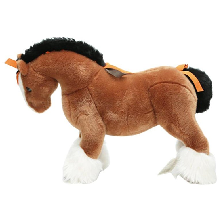 Hermès Hermy Baby Horse Toy Brown Acrylic Italy Vintage For Sale at 1stDibs