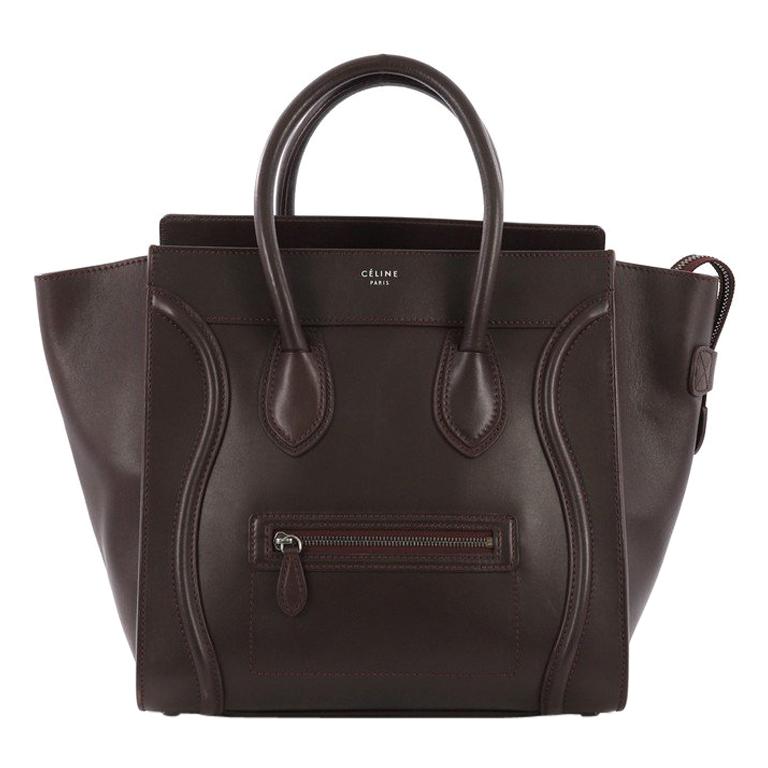 Celine Luggage Handbag Smooth Leather Mini at 1stDibs