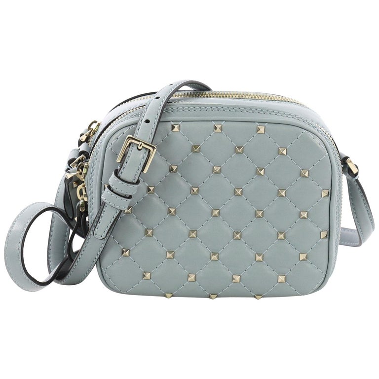 Valentino Rockstud Spike Camera Bag Quilted Leather Mini at 1stDibs ...