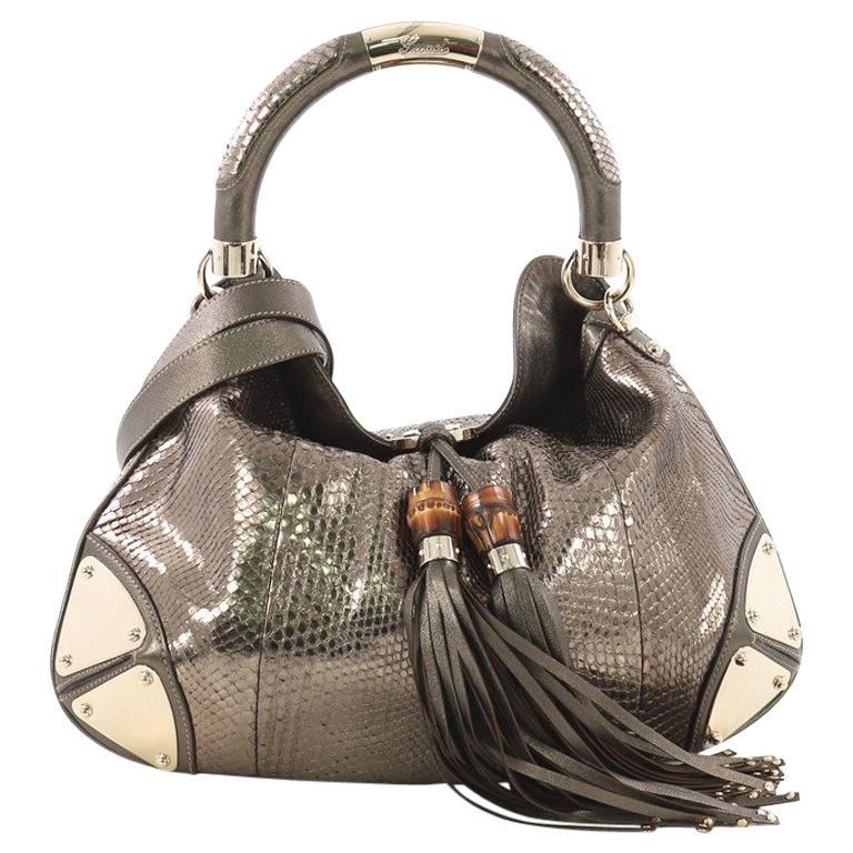 Gucci Indy Hobo Python Medium at 1stDibs