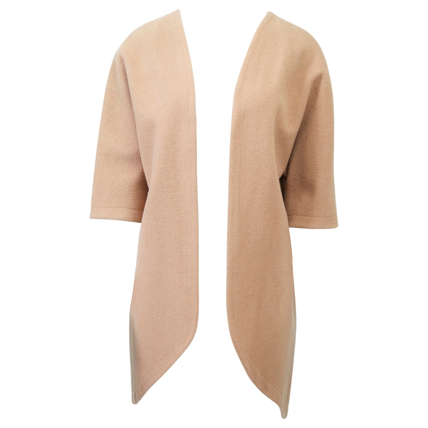 Vintage 1955 Traina-Norell Beige Wool Tweed Double Breasted Fitted ...
