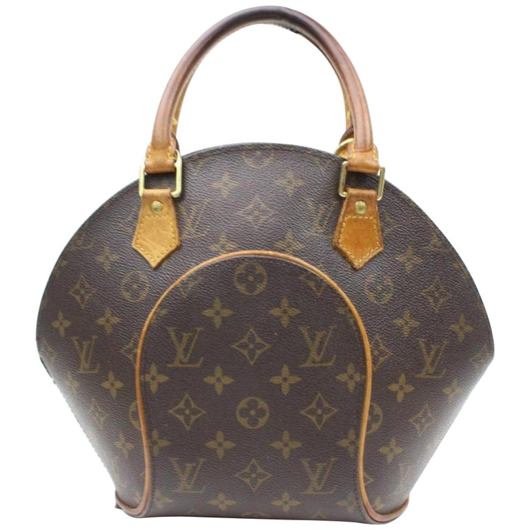 Louis Vuitton Ellipse Monogram Pm 866107 Brown Coated Canvas Satchel For Sale at 1stDibs