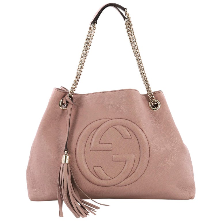 Gucci Soho Chain Strap Shoulder Bag Leather Medium at 1stDibs