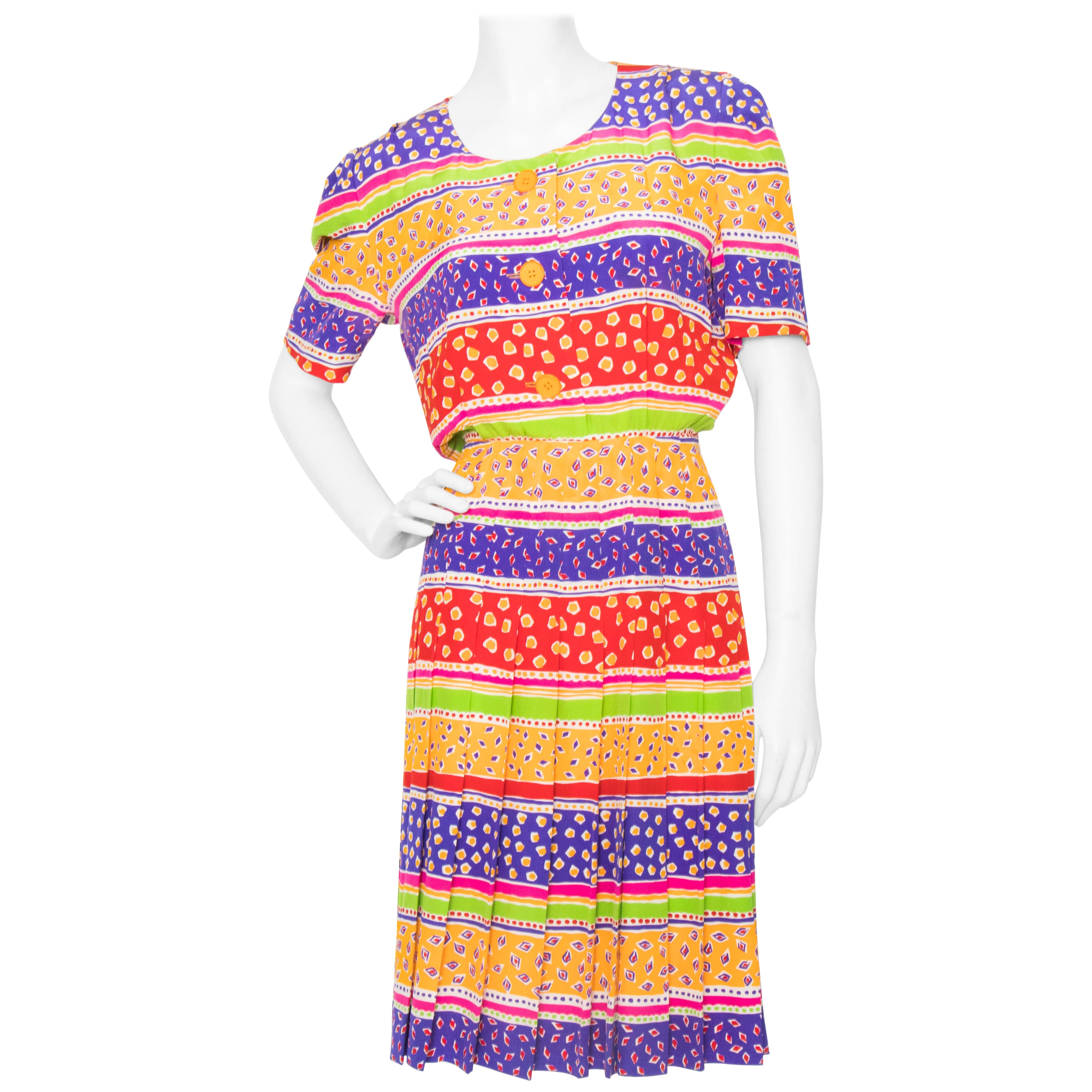 1960's Mod Paisley Paper Dress For Sale at 1stDibs