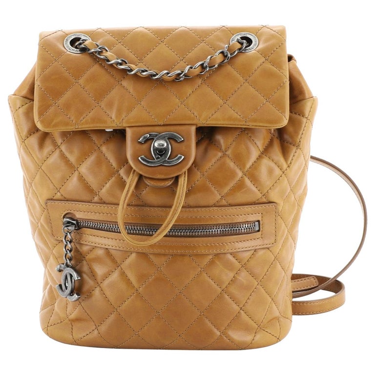 Chanel Mountain Backpack Quilted Glazed Calfskin Small at 1stDibs