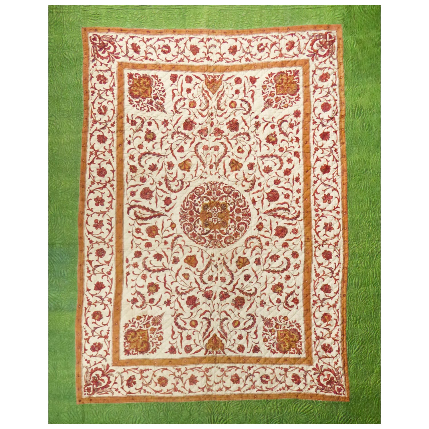 Vintage Matyo Hungarian traditional folk hand embroidered large cloth ...