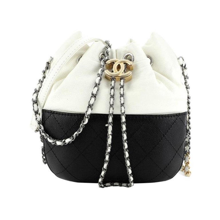 Chanel Gabrielle Drawstring Bag Quilted Calfskin Small at 1stDibs