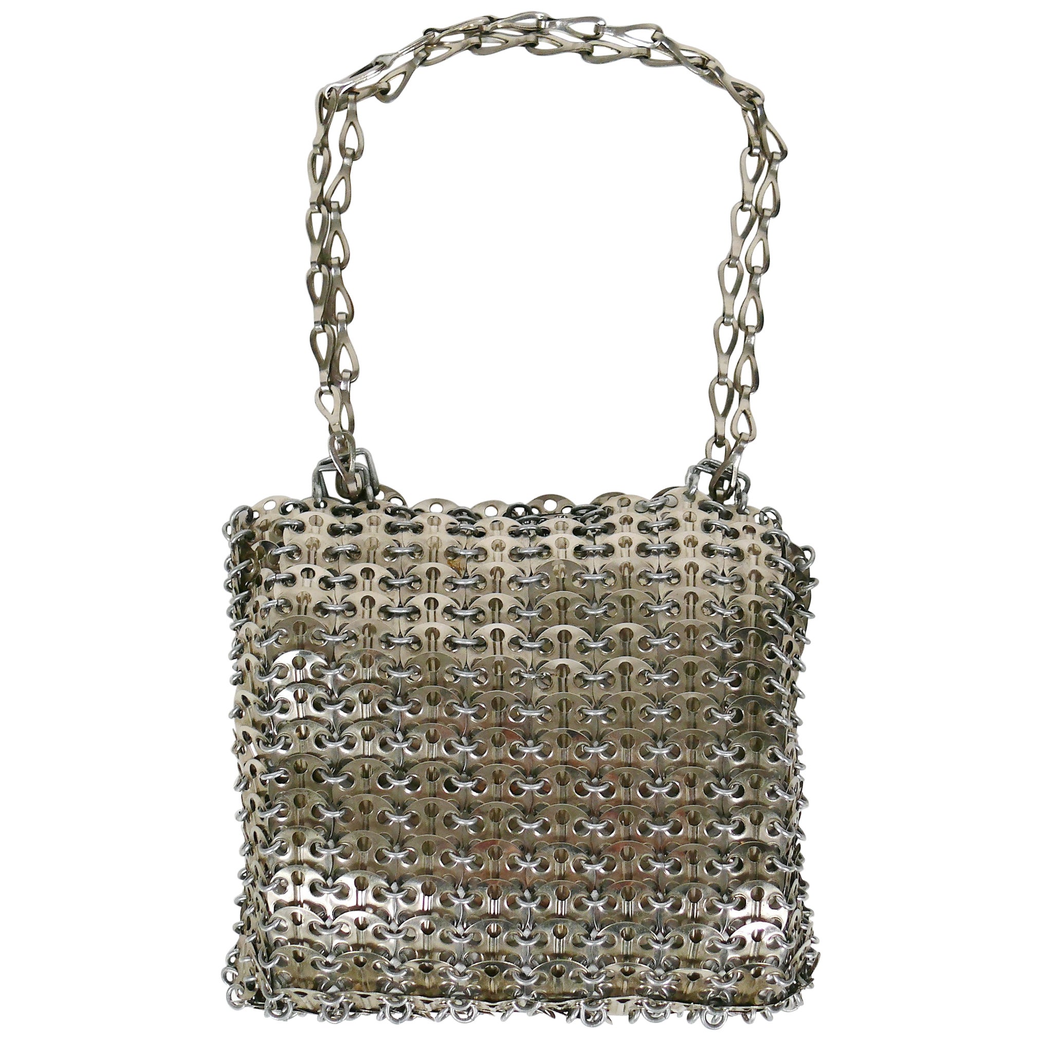 Paco Rabanne Vintage "Le 69" Iconic Metal Chain Mail Bag at 1stDibs