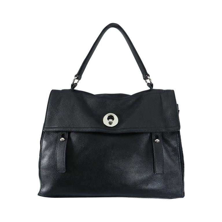 YSL Yves Saint Laurent Muse Two 2 Black Bag / Purse at 1stDibs