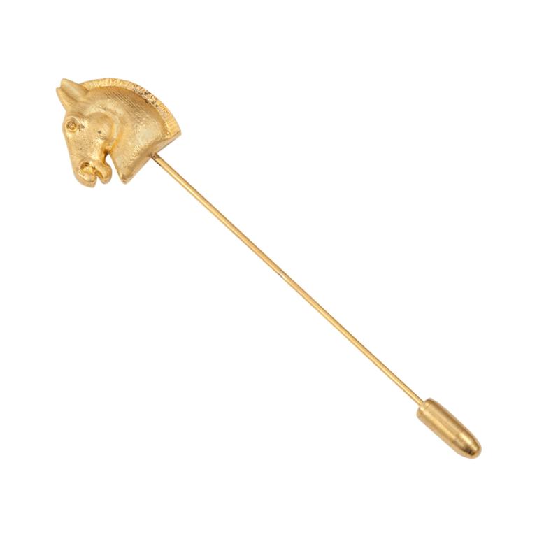 Hermes Horse Head Pin at 1stDibs