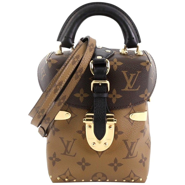 Louis Vuitton Camera Box Handbag Studded Reverse Monogram Canvas at 1stDibs