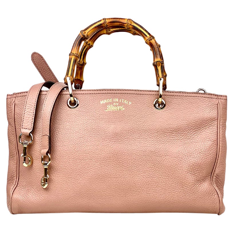 Gucci Vintage Cut Out Handle Bag Canvas with Leather Medium at 1stDibs