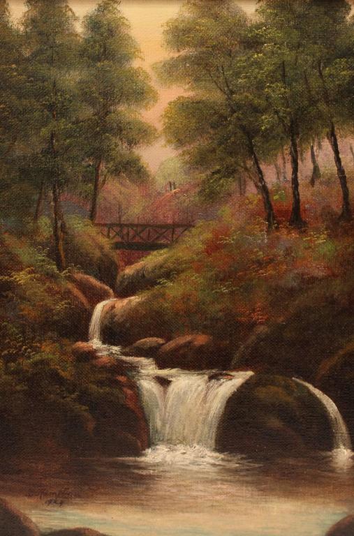 Set of Three "Isle of Man Views" Oil Paintings by D. Hampton For Sale ...