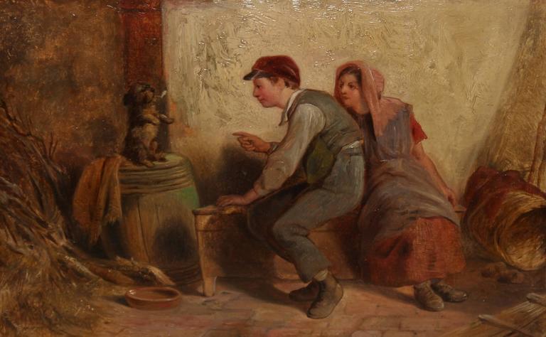 Oil by Frederick Weekes at 1stDibs