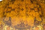Antique Marquetry Basket Base Oval Loo Table, circa 1870 at 1stdibs