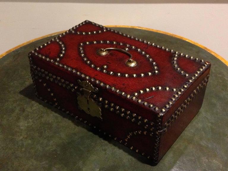 Brass studded dispatch box at 1stDibs