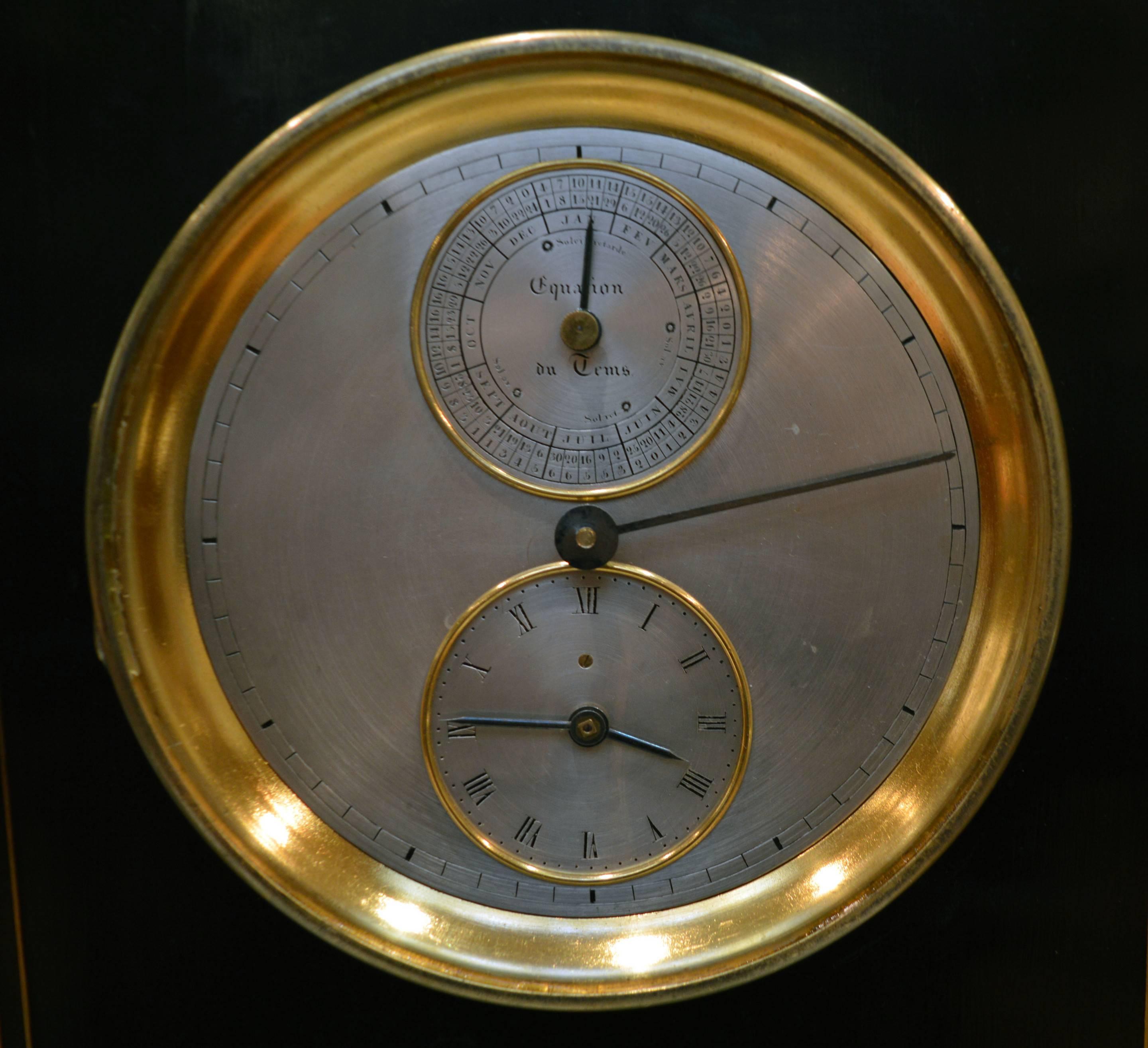 Unusual Equation of Time Table Regulator Clock at 1stDibs