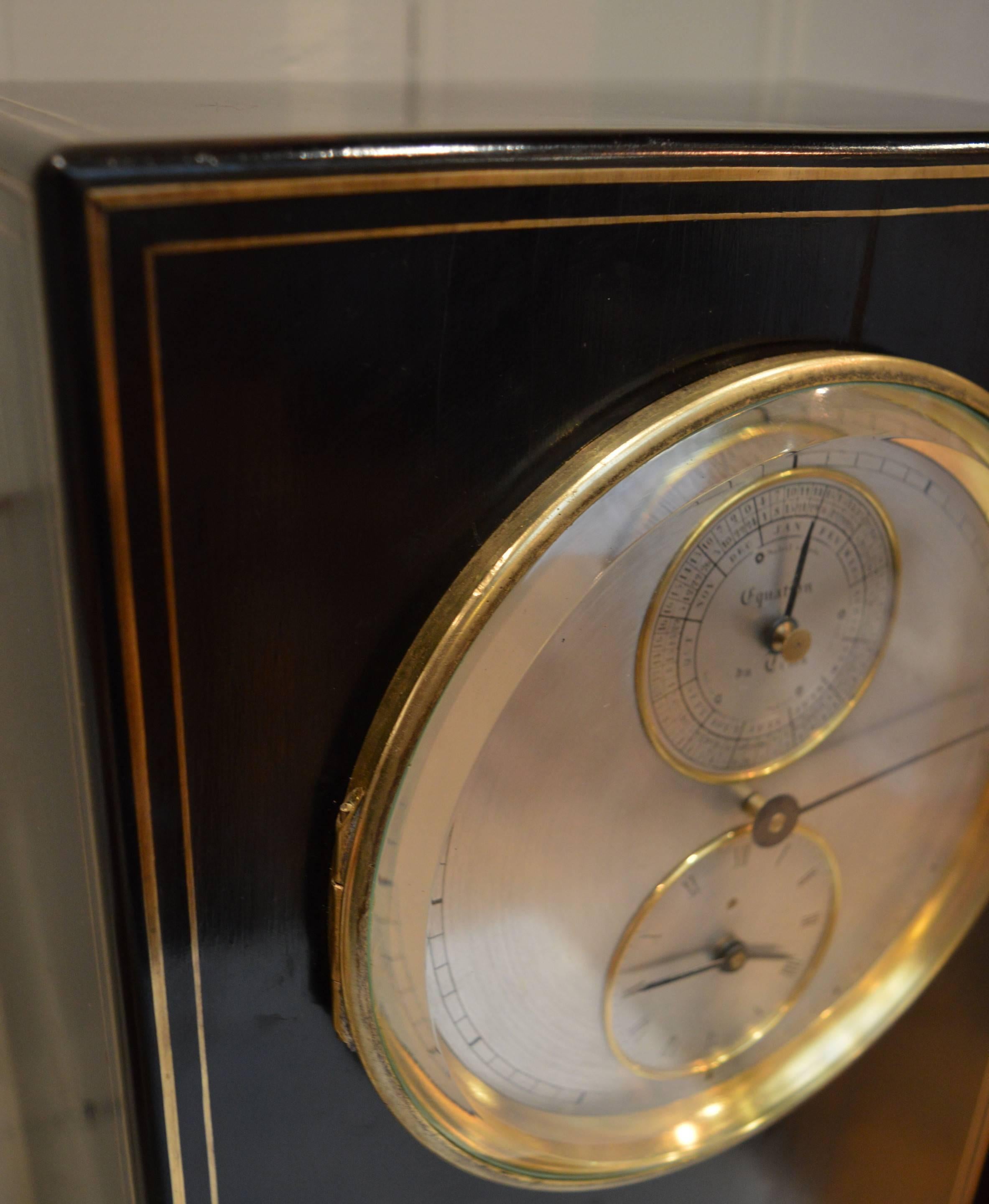 Unusual Equation of Time Table Regulator Clock at 1stDibs