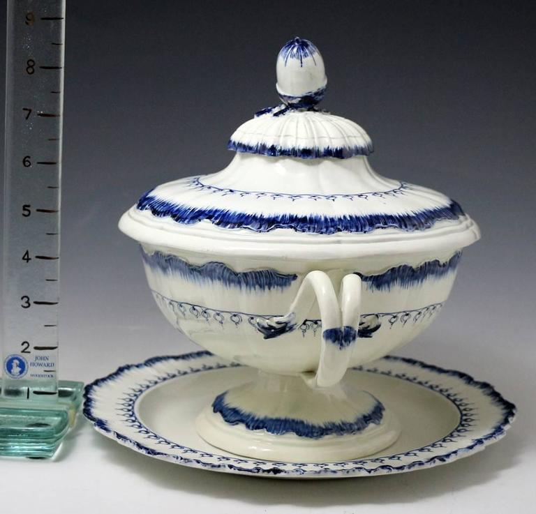 Wedgwood Pearlware Blue and White Painted Tureen, Early 19th Century at ...