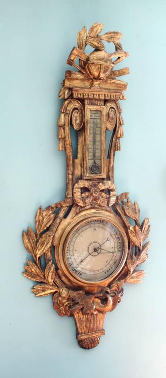 Antique French Barometer For Sale at 1stDibs