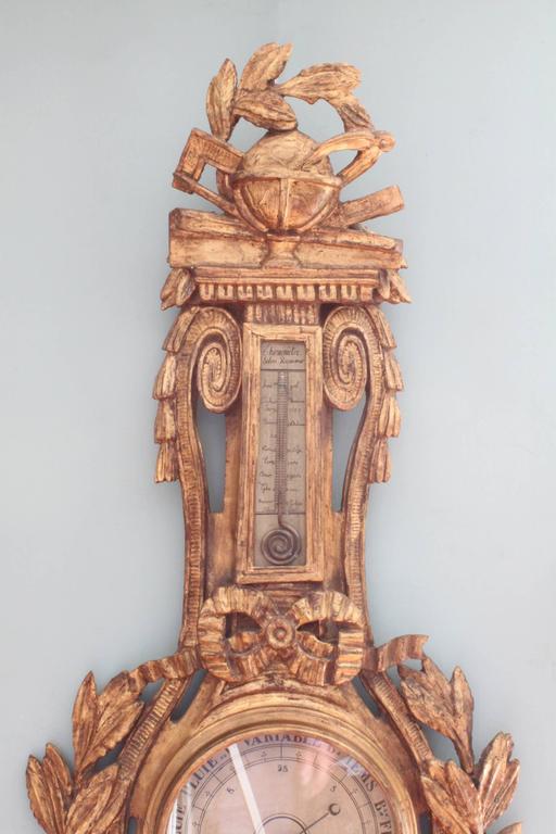 Antique French Barometer For Sale at 1stDibs