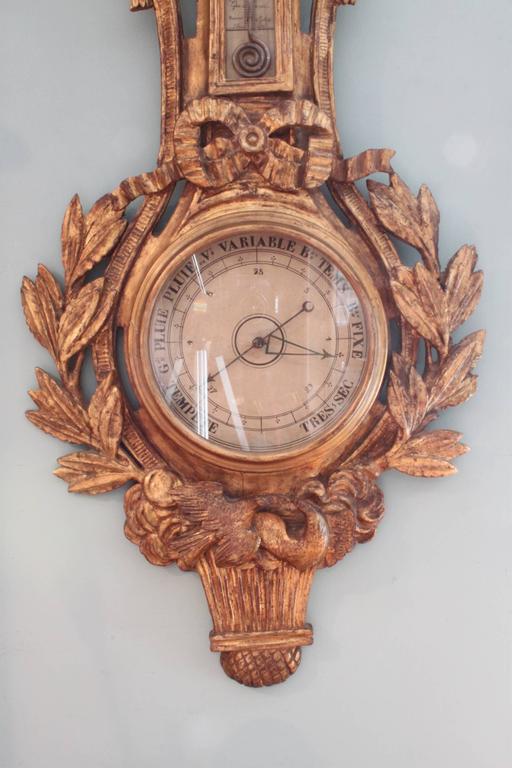 Antique French Barometer For Sale at 1stDibs
