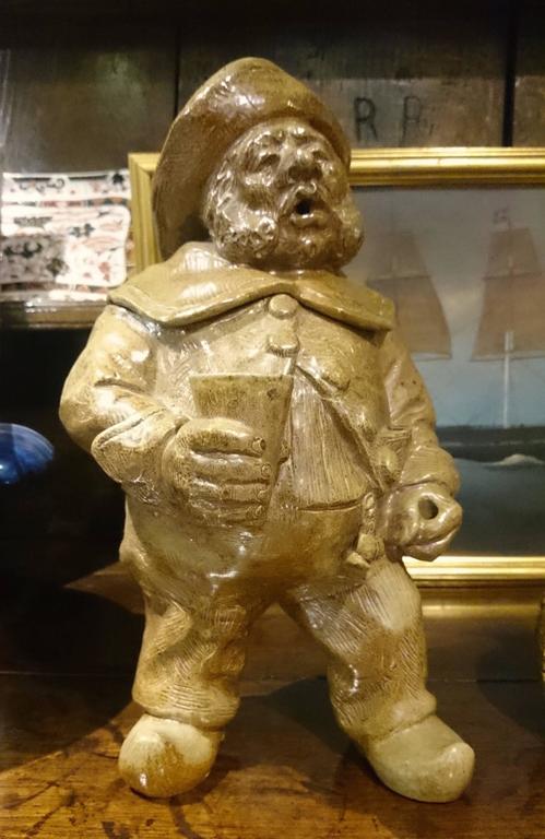 Antique Dutch Drunkard Salt Glazed Figure For Sale at 1stDibs