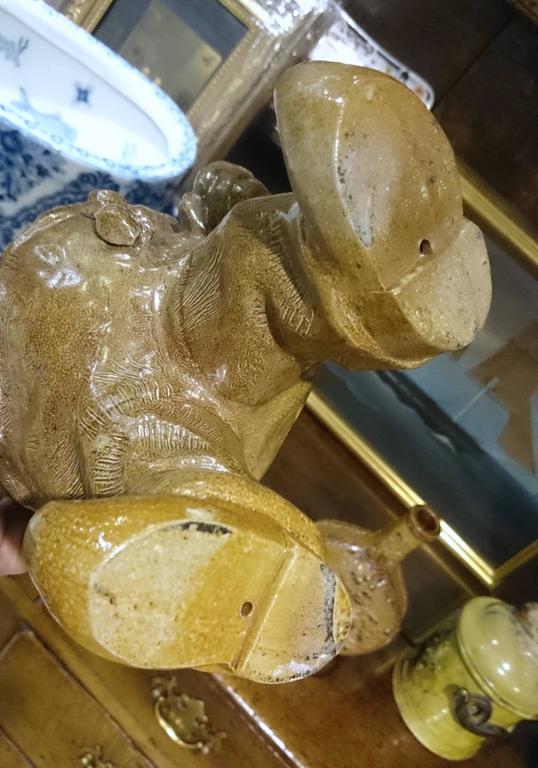 Antique Dutch Drunkard Salt Glazed Figure For Sale at 1stDibs