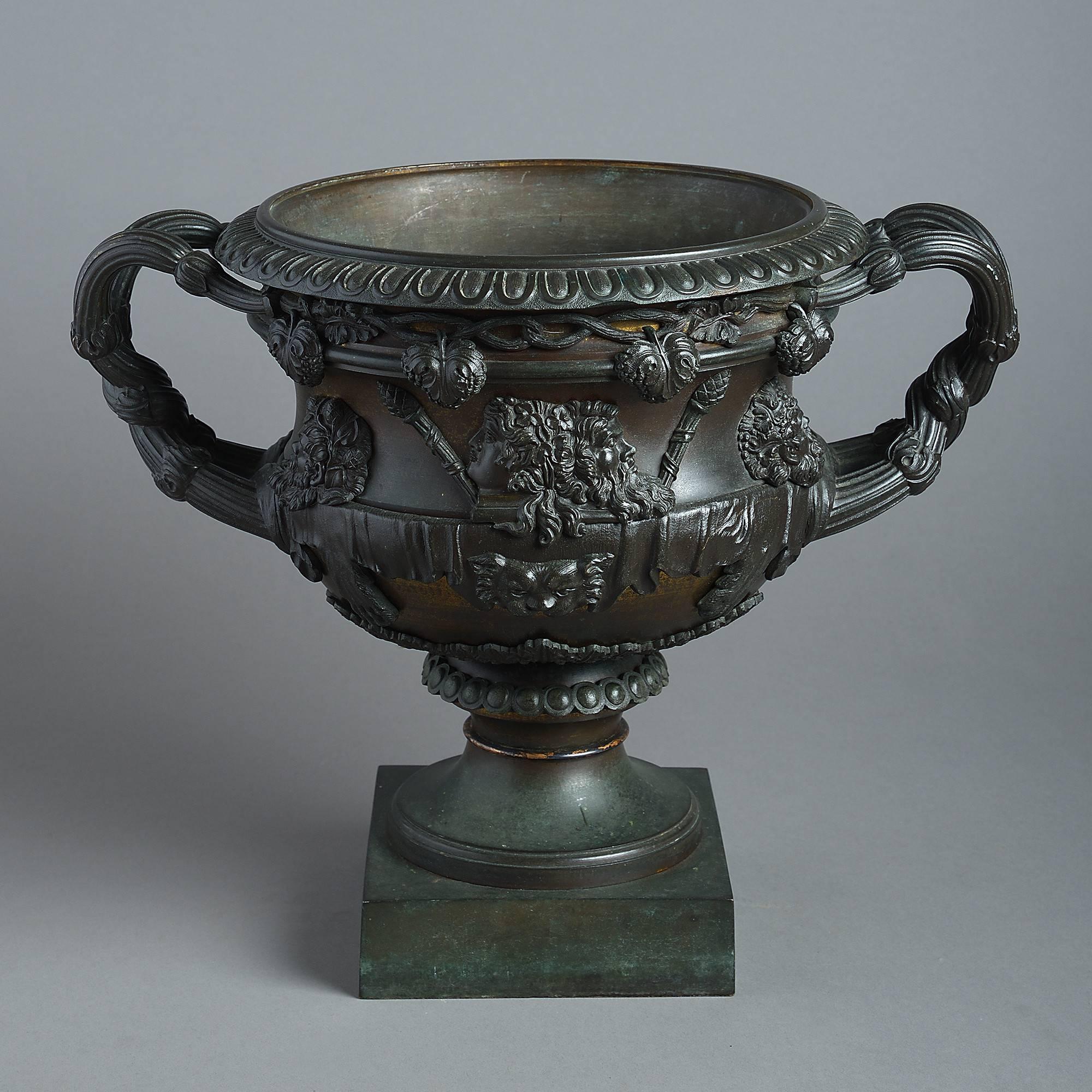 19th Century Regency Period Bronze Reduction of the Warwick Vase at ...