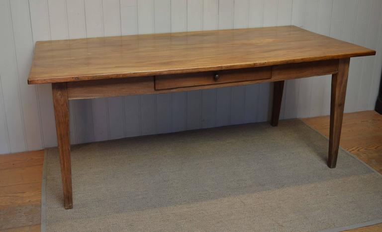 Late 19th Century Poplar Farmhouse Table at 1stDibs