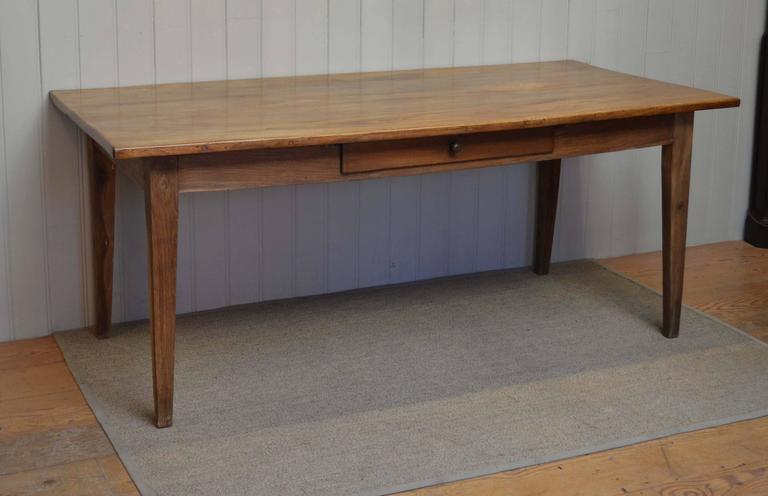 Late 19th Century Poplar Farmhouse Table at 1stDibs