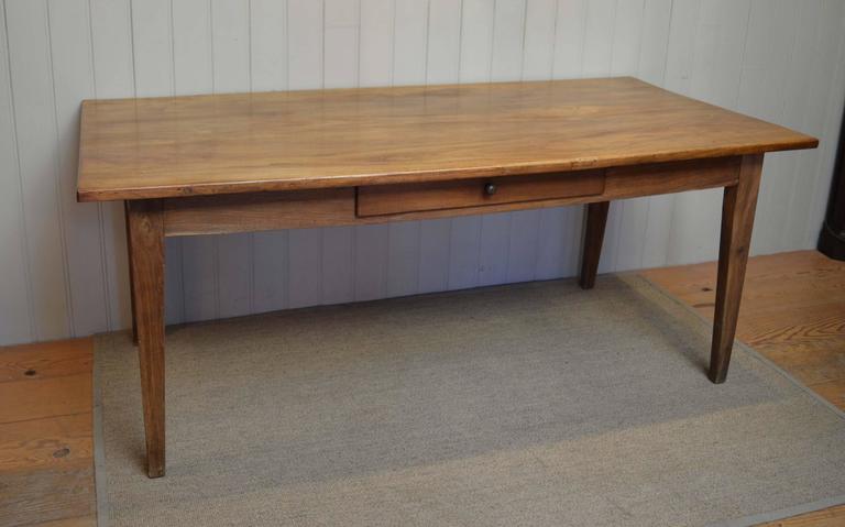 Late 19th Century Poplar Farmhouse Table at 1stDibs
