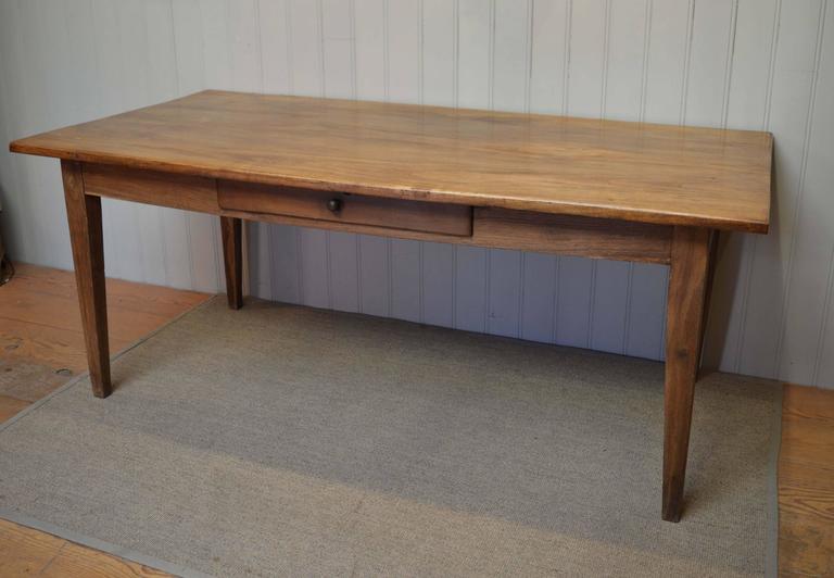 Late 19th Century Poplar Farmhouse Table at 1stDibs