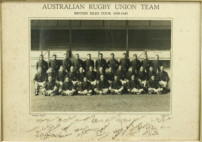 Wallabies Rugby Team Photo 1939 - 1940 at 1stDibs