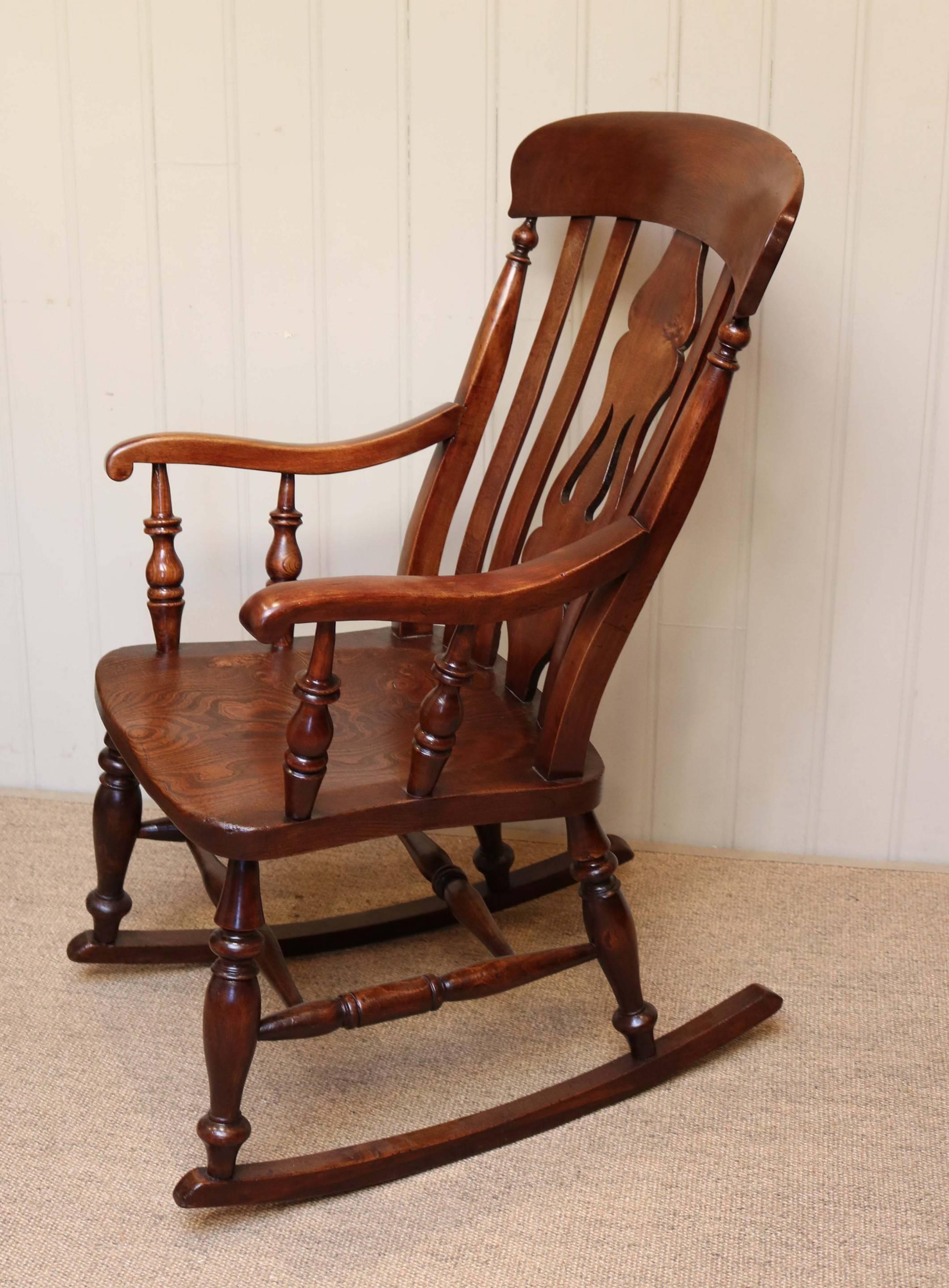 Farmhouse Rocking Chair at 1stDibs