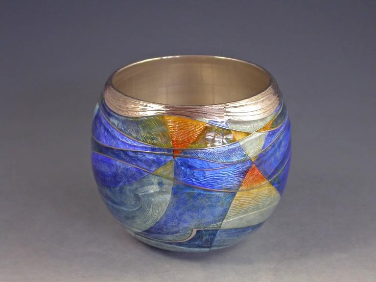 Contemporary Silver and Enamel Tumbler Cup, Jane Short at 1stDibs ...