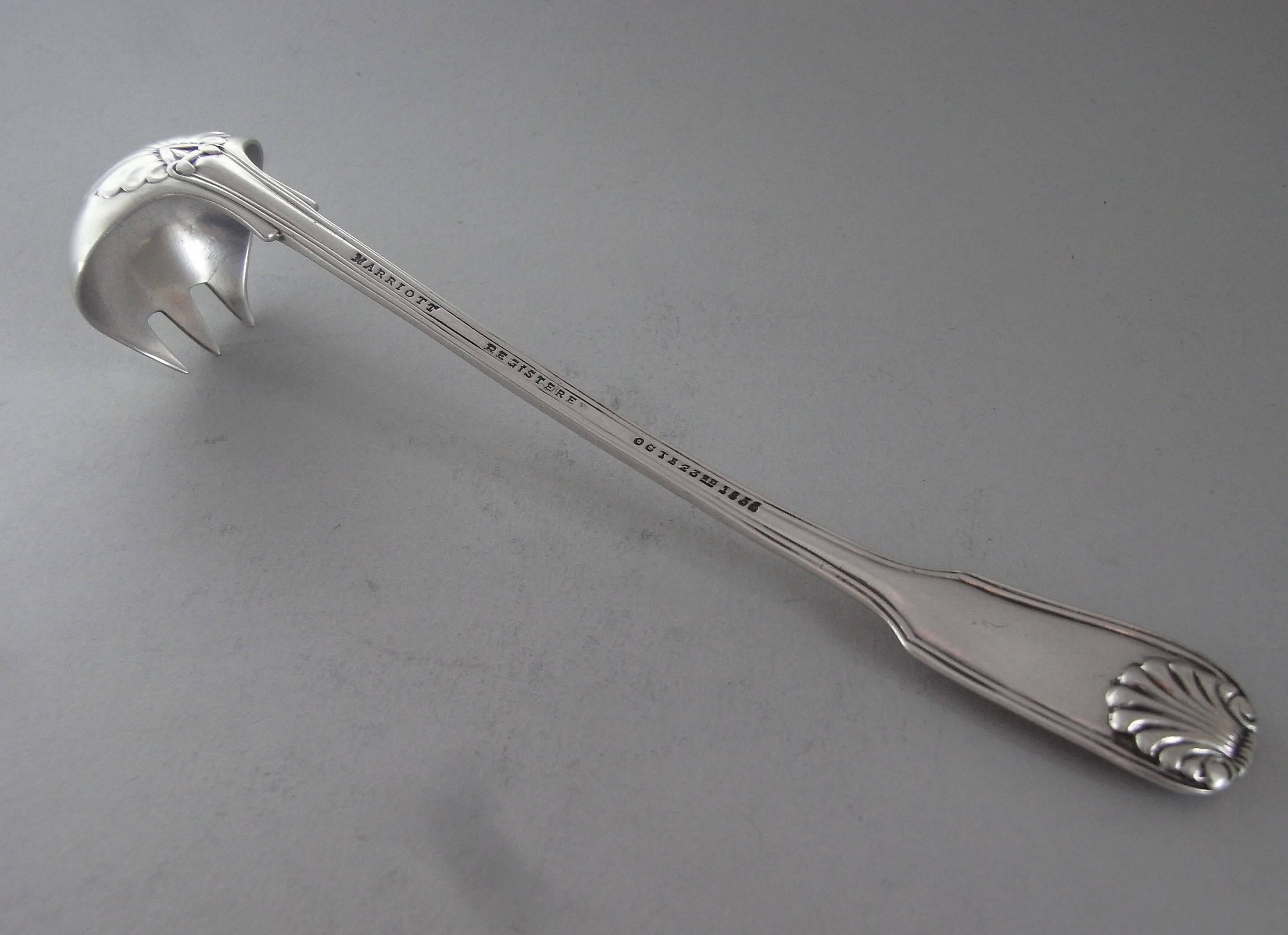 An extremely rare Marriott Patent Pickle Ladle by henry Wilkinson and ...