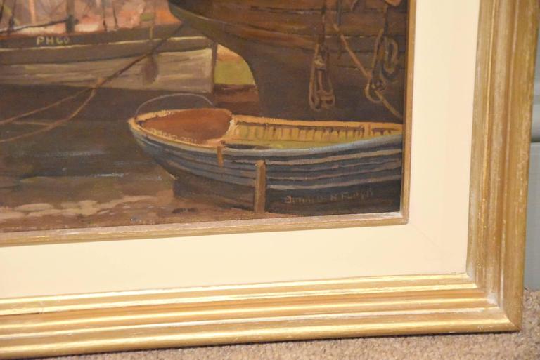"Plymouth Harbour" Painting by Donald Henry Floyd For Sale at 1stDibs