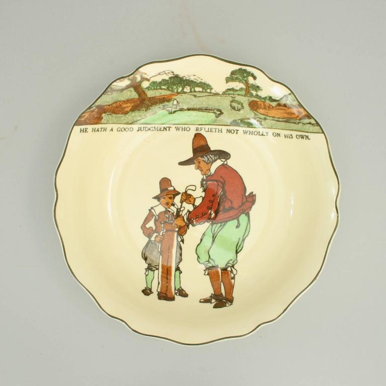 Charles Crombie Design Golf Ceramic at 1stDibs